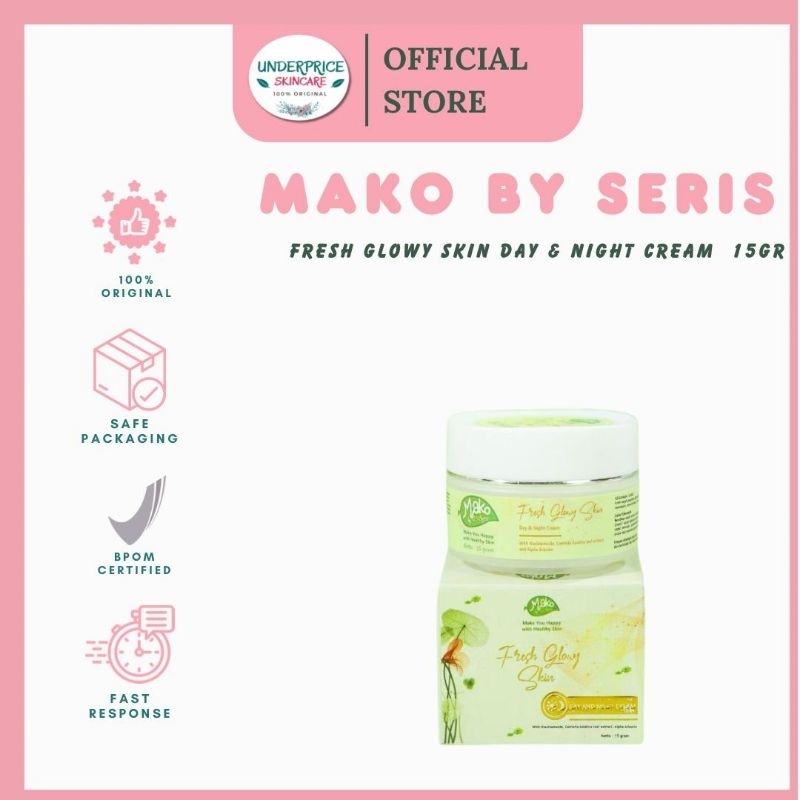Jual Mako By Series Fresh Glowy Skin Day & Night Cream 15gr | Shopee ...