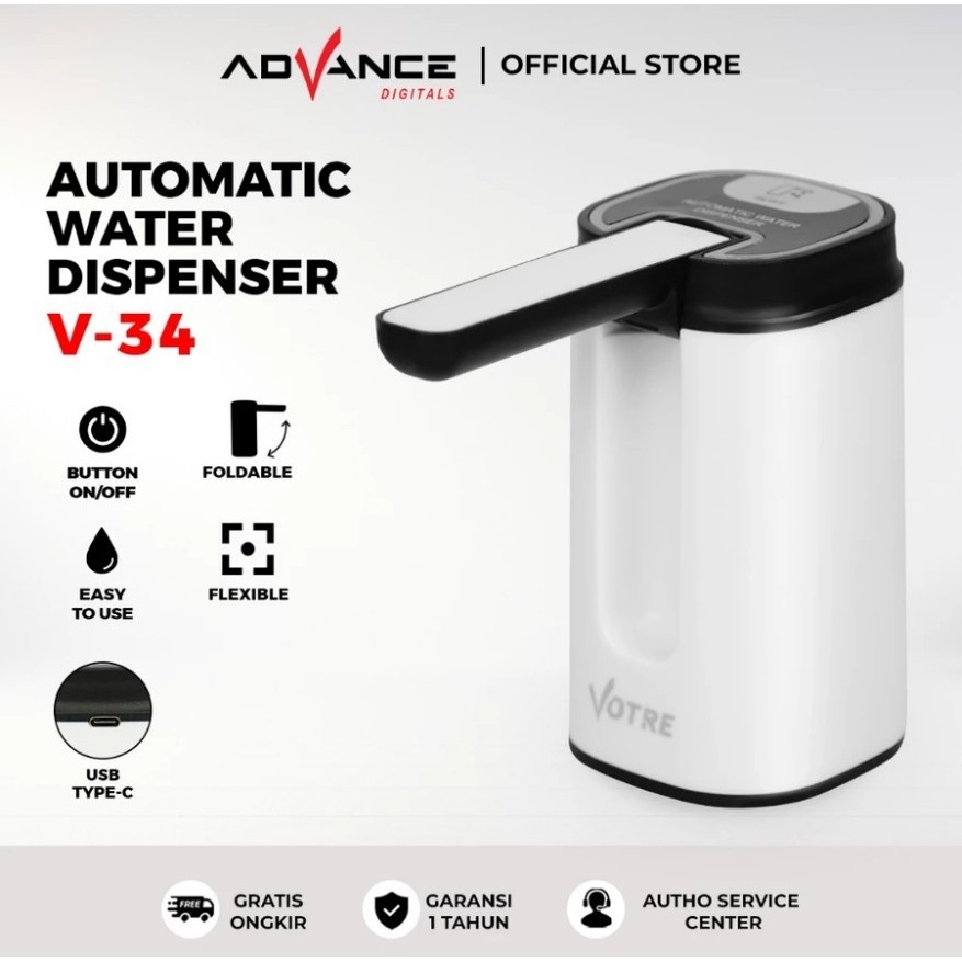 Jual Votre V34 Pompa Air Galon Electrik Water Dispenser Auto/Dispenser ...