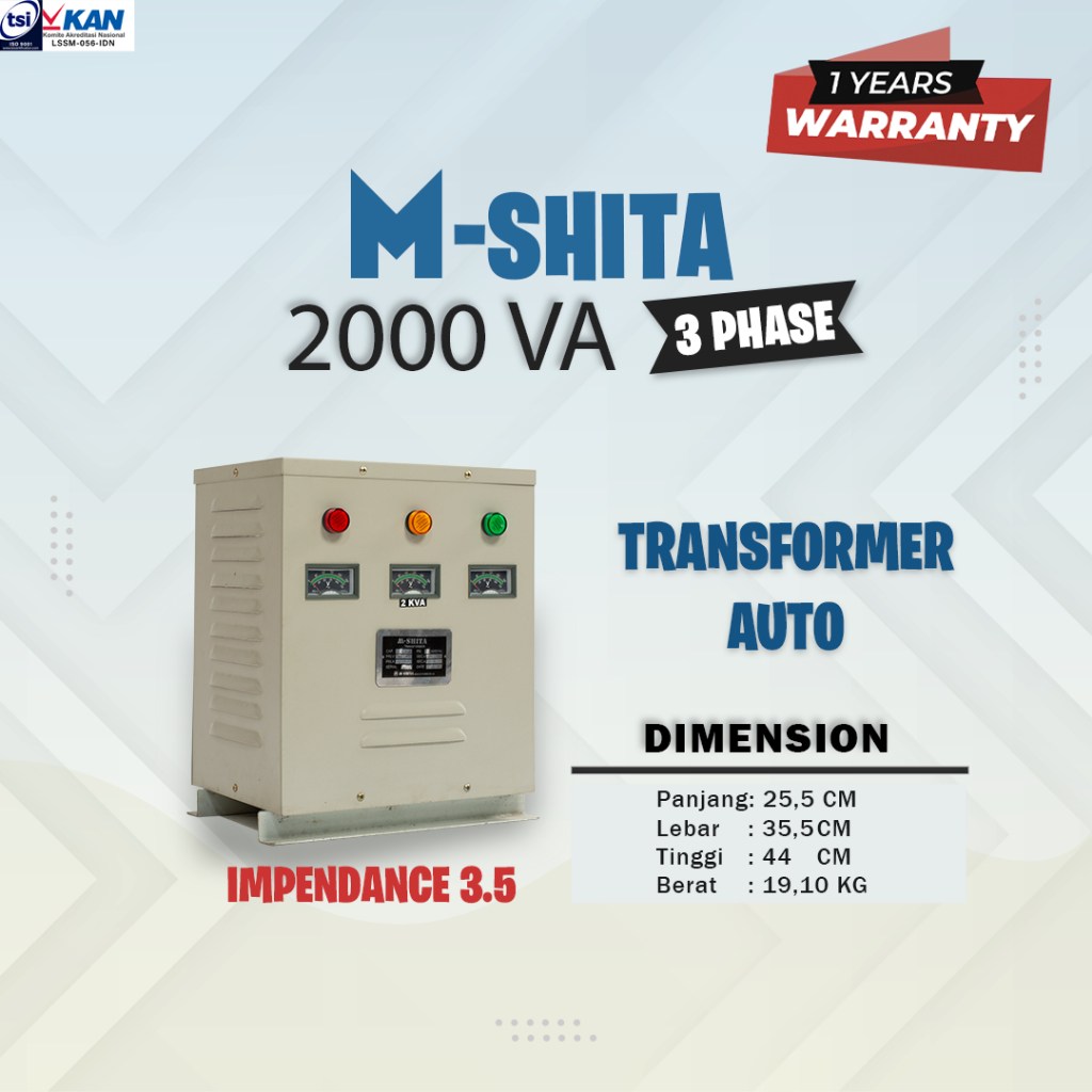 Jual Trafo Listrik Auto Transformer M-Shita 2Kva 3Phase Kawat Tembaga ...
