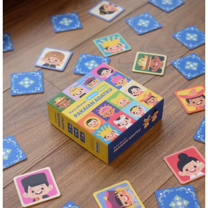 Jual Batek Mainan Anak Board Game Kartu Memory Pakaian Adatku budaya ...
