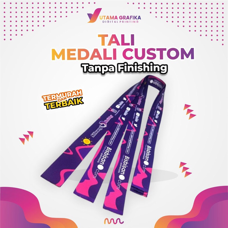 Jual Cetak Tali Medali Custom Tanpa Finishing (Hanya cetak) | Shopee ...
