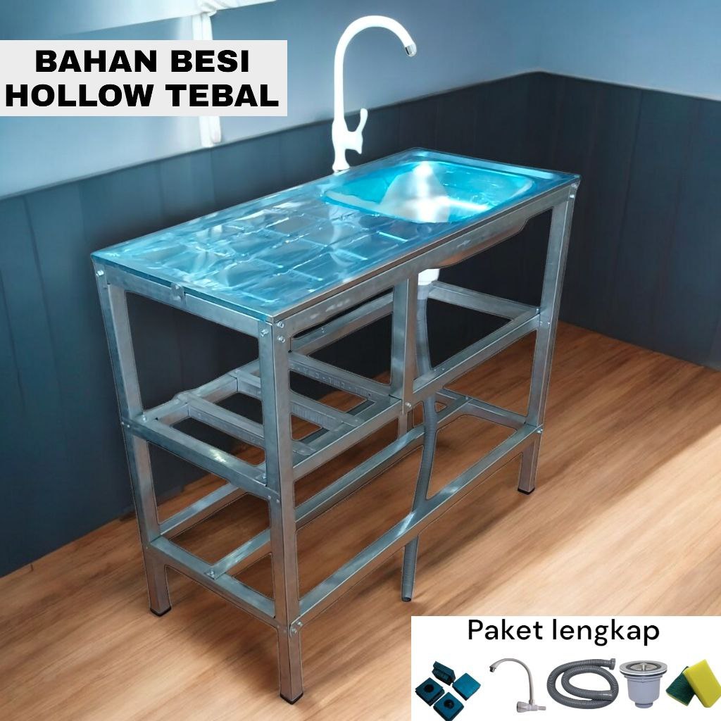 Jual Wastafel Cuci Piring Portable Set, Kitchen sink Set PREMIUM 96cm ...