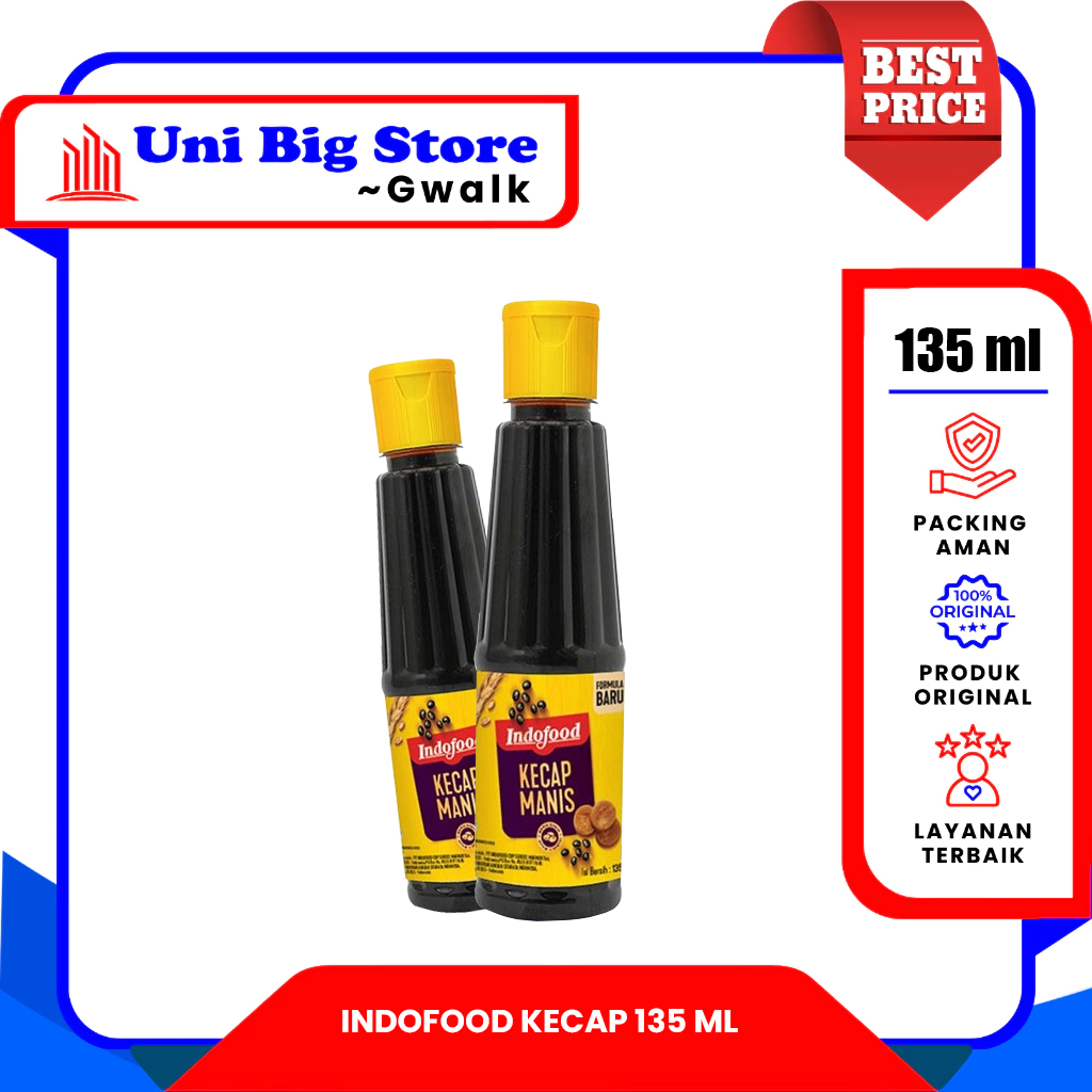 Jual INDOFOOD KECAP MANIS BOTOL - 135 ml | Shopee Indonesia
