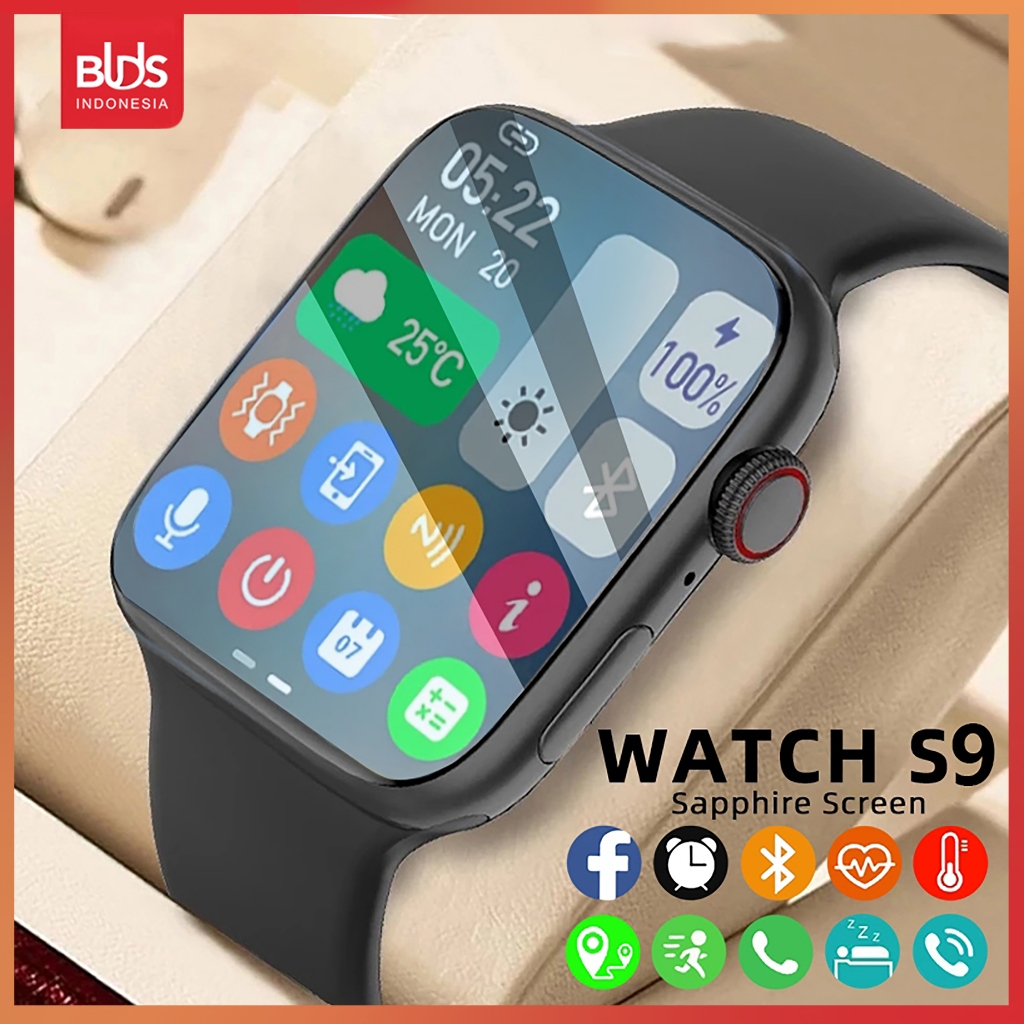 Jual [COD] BUDS Samrt watch Series 9 Pro Original with 2.2" HD AMOLED ...