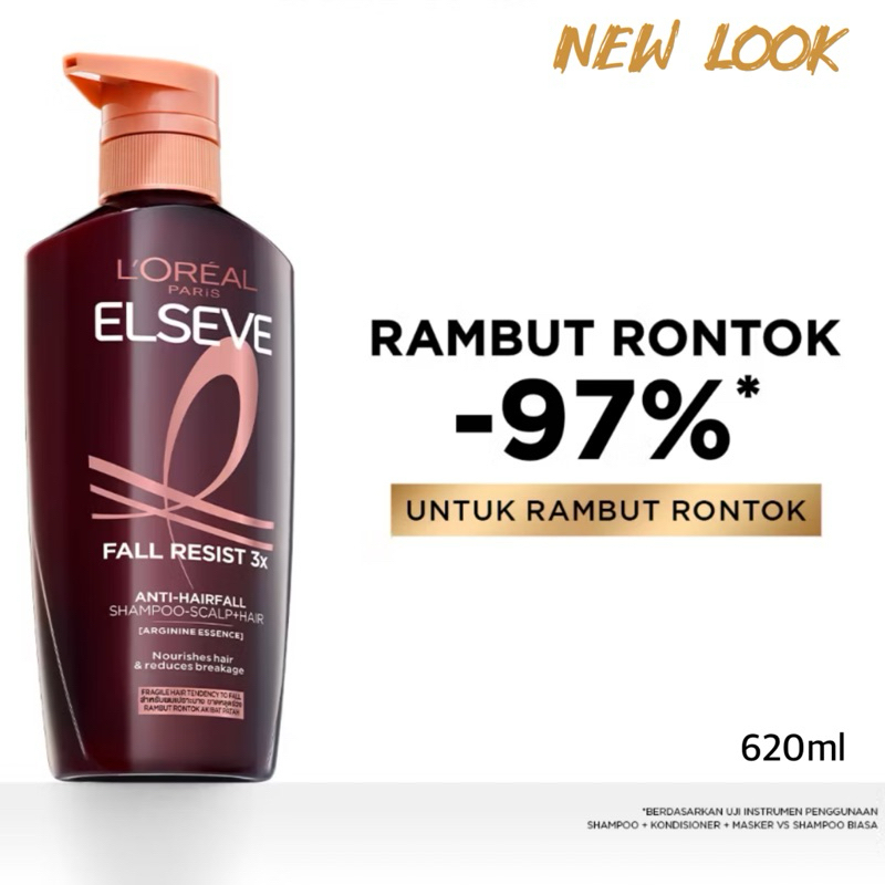 Jual Shampo Loreal Elseve Fall Resist 3x isi 620ml | Shopee Indonesia