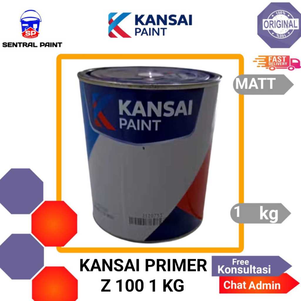 Jual KANSAI Metal Prime Z100 / Cat Dasar Besi 1 Kg | Shopee Indonesia