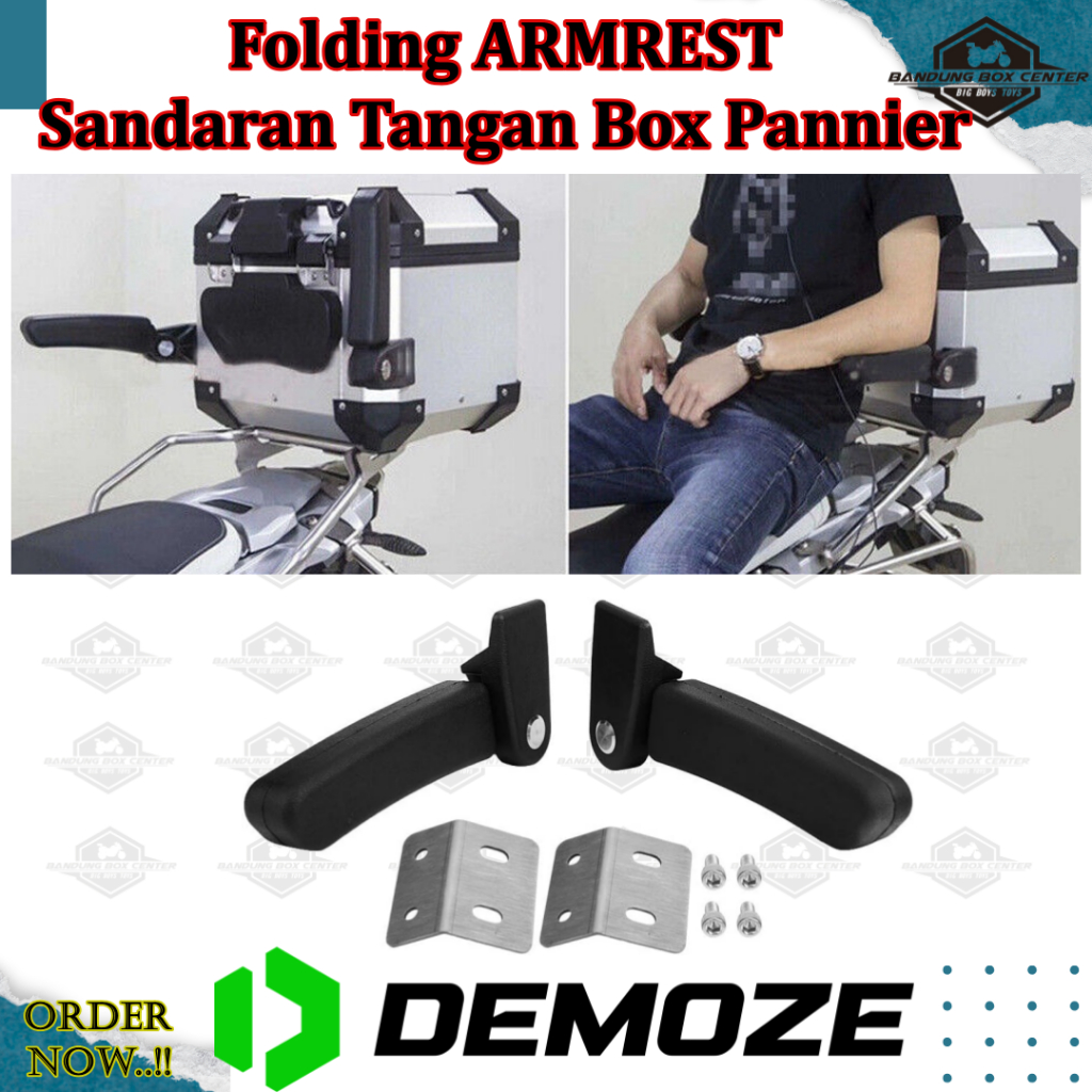 Jual ArmRest Box Motor Pannier Sandaran Tangan Box Motor Arm Rest Motor ...