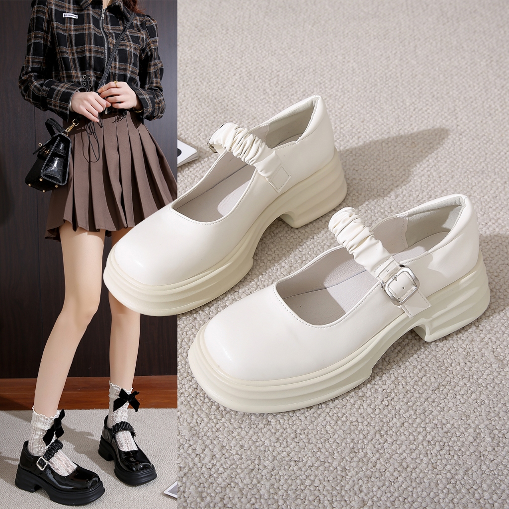 Jual Mary Jane Wanita Sepatu Docmart Cewek Kasual Kekinian Sepatu ...