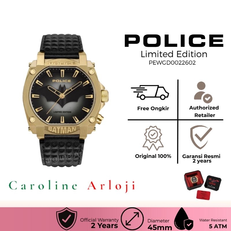 Jual Jam tangan pria POLICE PEWGD0022601 Batman Limited Edition ...