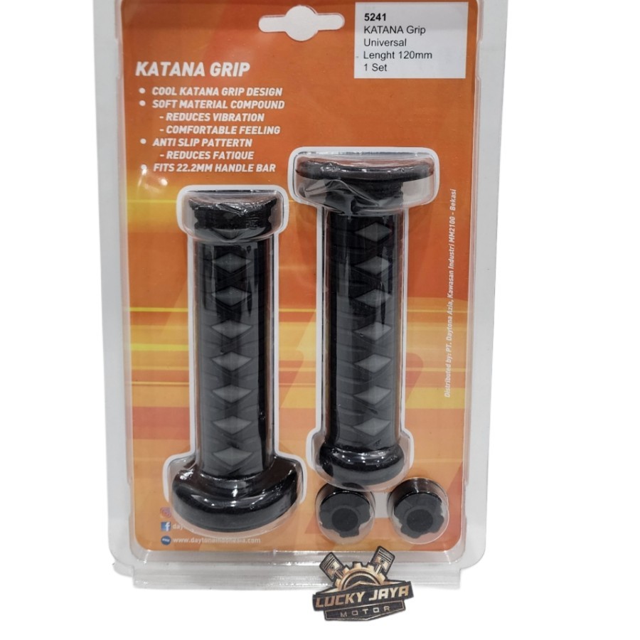 Jual Handgrip Grip Daytona Katana Grey Black 5241 | Shopee Indonesia