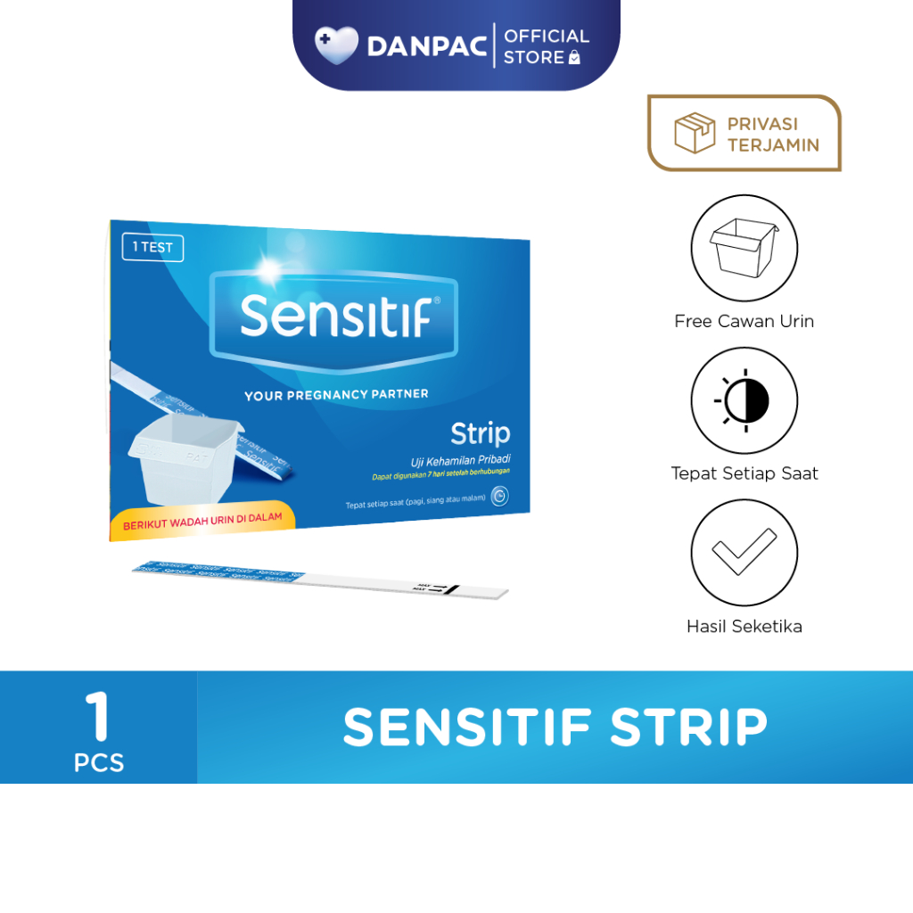 Jual Sensitif Strip Test Pack isi 1 Pcs / Alat Tes Kehamilan | Shopee ...
