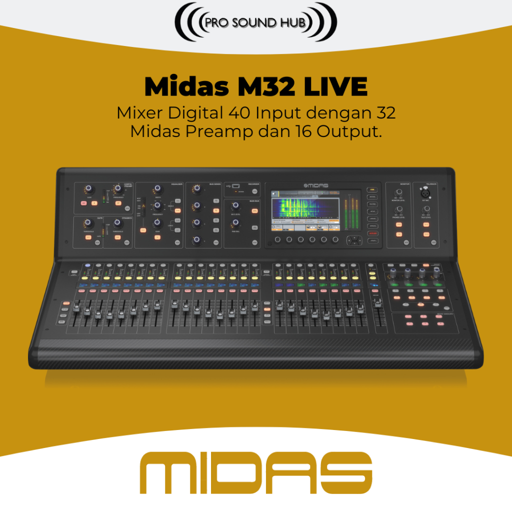 Jual Midas M32 LIVE M32LIVE Mixer Digital 40 Channel 32 Preamp 25 Aux ...