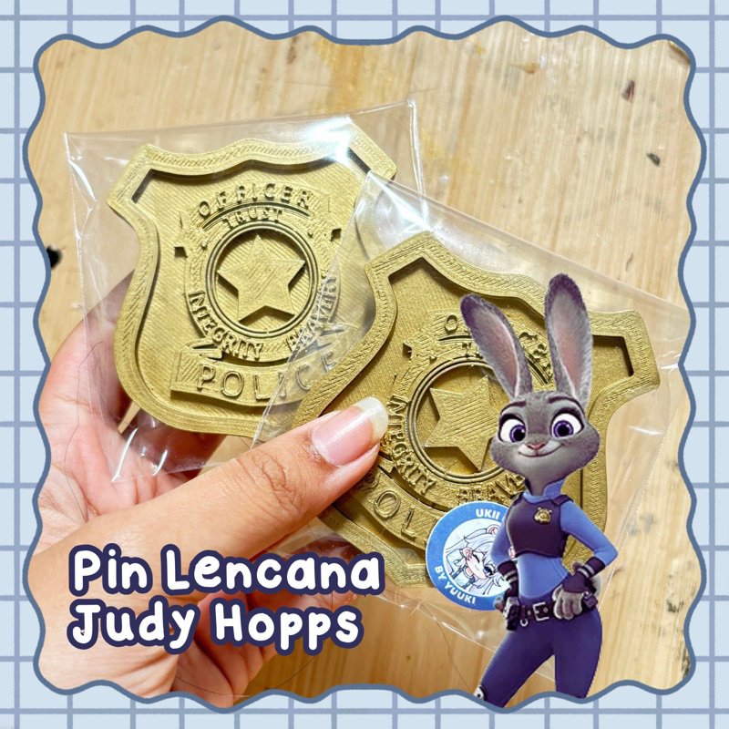 Jual Acc Pin Judy Hopps Bahan 3D Print | Shopee Indonesia
