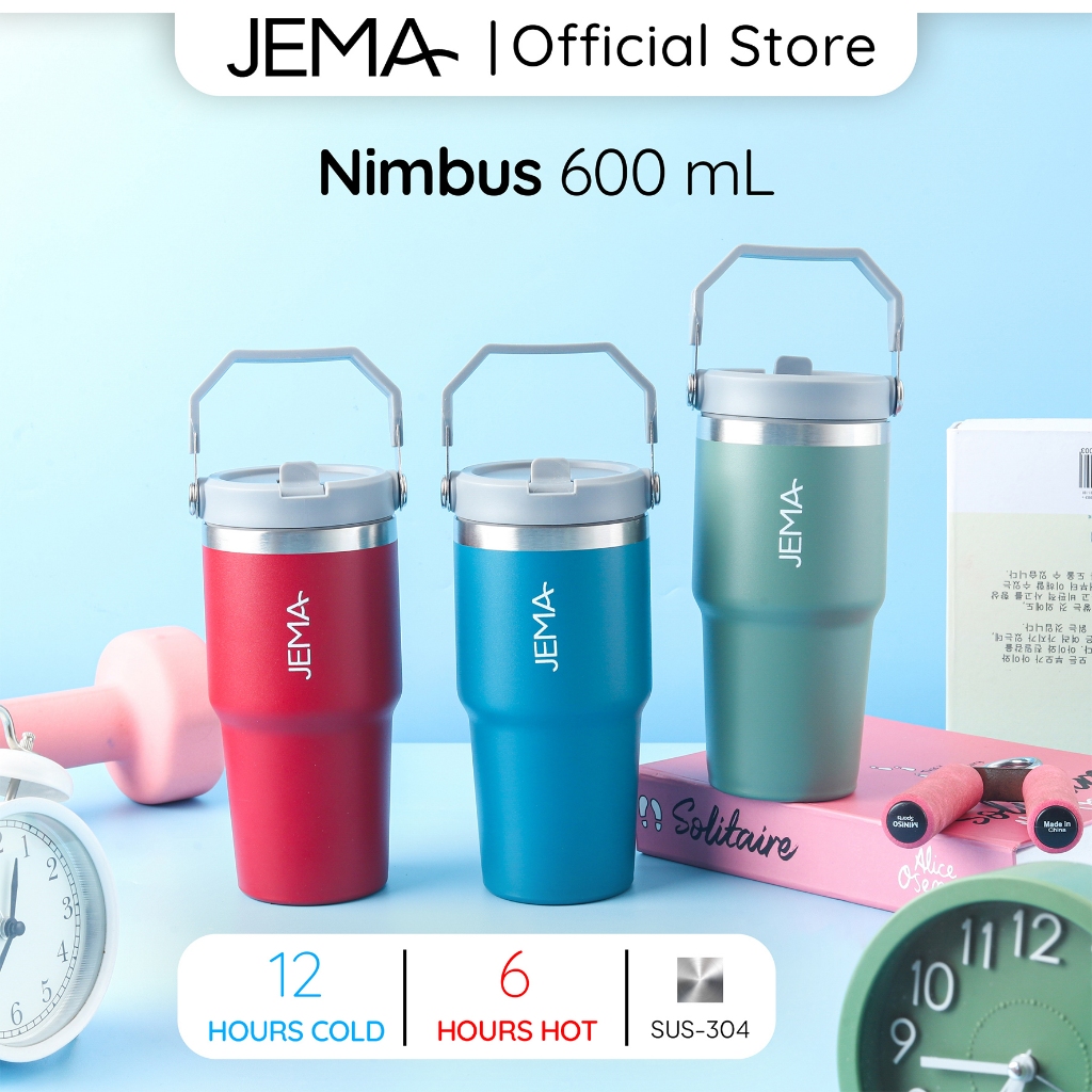 Jual JEMA Tumbler Stainless Steel 600 mL Nimbus Thermos Double Vacuum ...