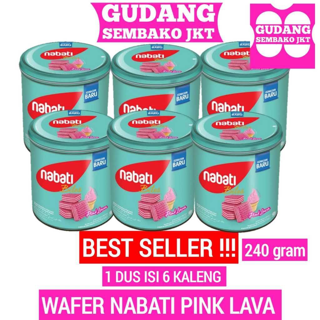 Jual nabati pink lava kaleng ( 1 dus isi 6 kaleng ) | Shopee Indonesia