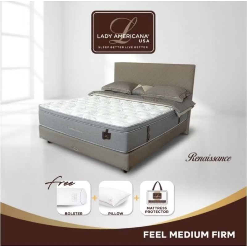 Jual Kasur Matras Springbed Lady Americana Renaissance Lady Americana (Mattress Only) | Shopee ...