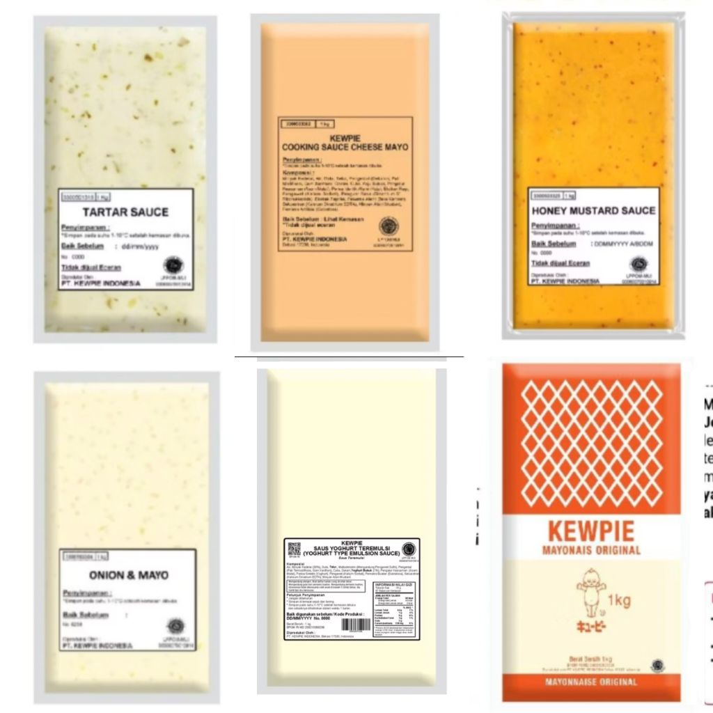 Jual Kewpie Cooking Sauce Cheese Mayo Kewpie Tartar Honey Mustard Onion ...
