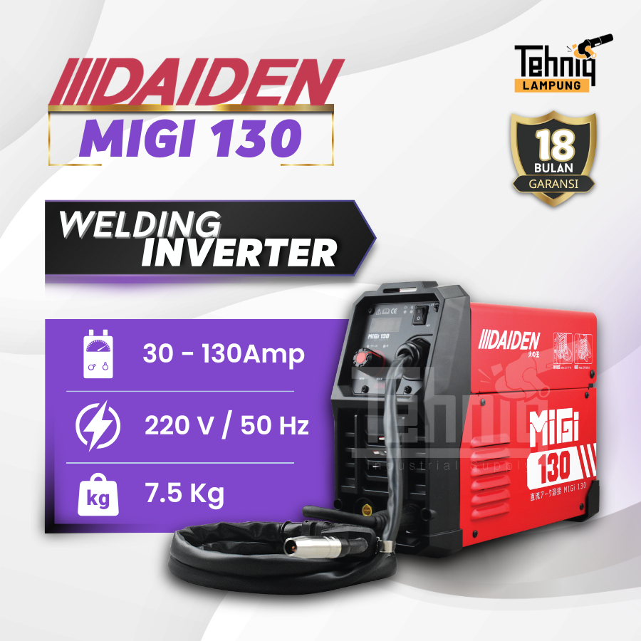 Jual Mesin Las DAIDEN MIGI 130 Inverter Welding IGBT Trafo Las CO2 | Shopee Indonesia