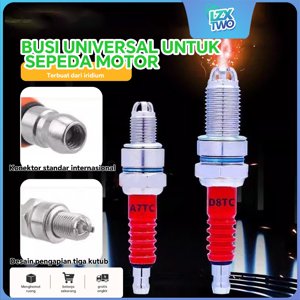 Jual Busi sepeda motor tiga cakar A7TC/tiga cakar D8TC pengapian tiga ...
