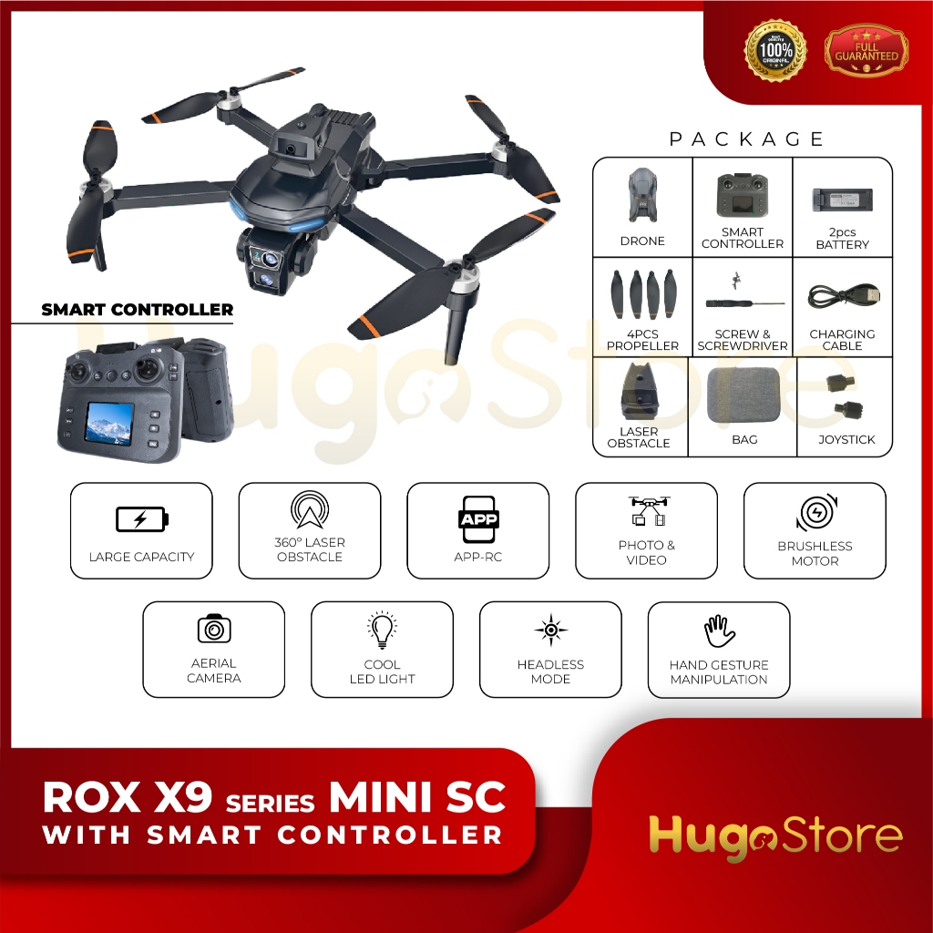 Jual ROX X9 Mini SC Drone HD Dual Camera WiFi FPV Combo Version ...