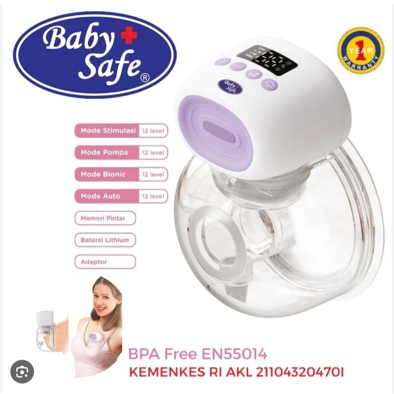 Jual Baby Safe Wearable Breast Pump - BPE05 | Shopee Indonesia