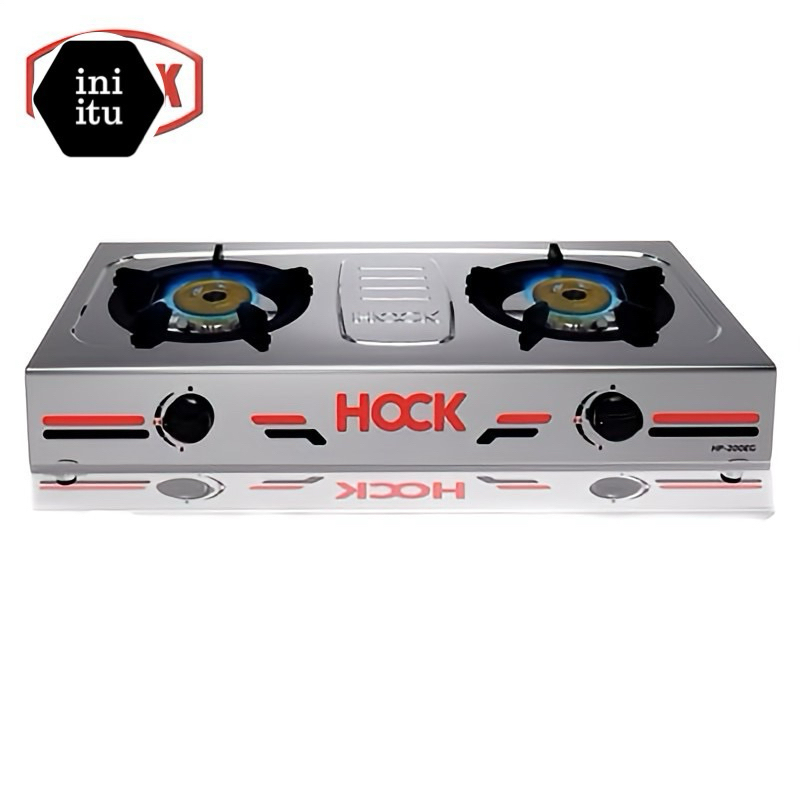 Jual [ HOCK ] Kompor Gas 2 Tungku Stainless Hock Elegant Gold - HP ...
