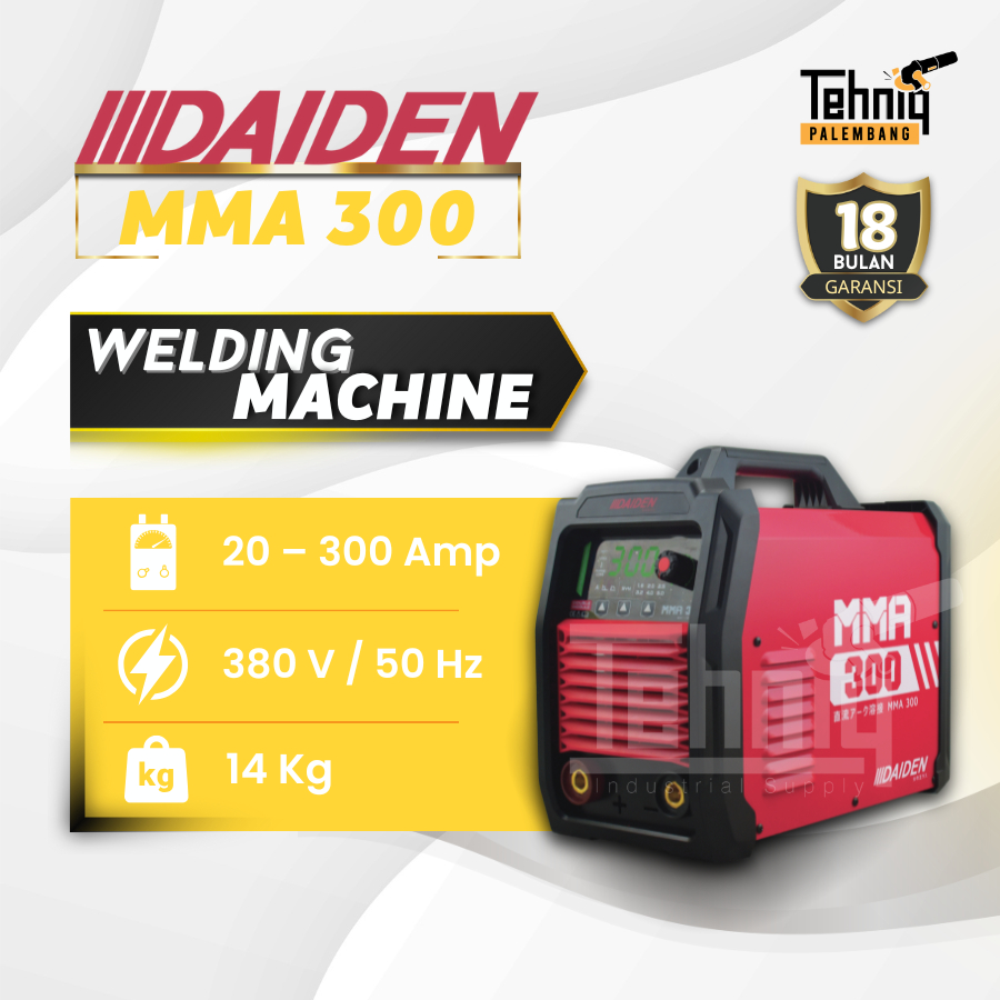 Jual Daiden MMA 300 Inverter Welding / Mesin Las IGBT Daiden MMA 300 ...