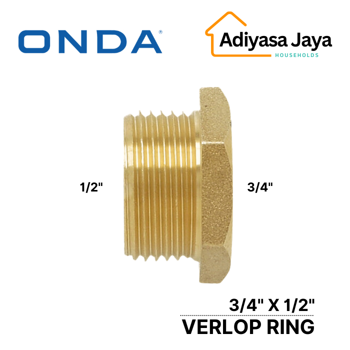 Jual Verlop Ring CV 3/4 X 1/2 (ONDA) / Brass Fitting | Shopee Indonesia