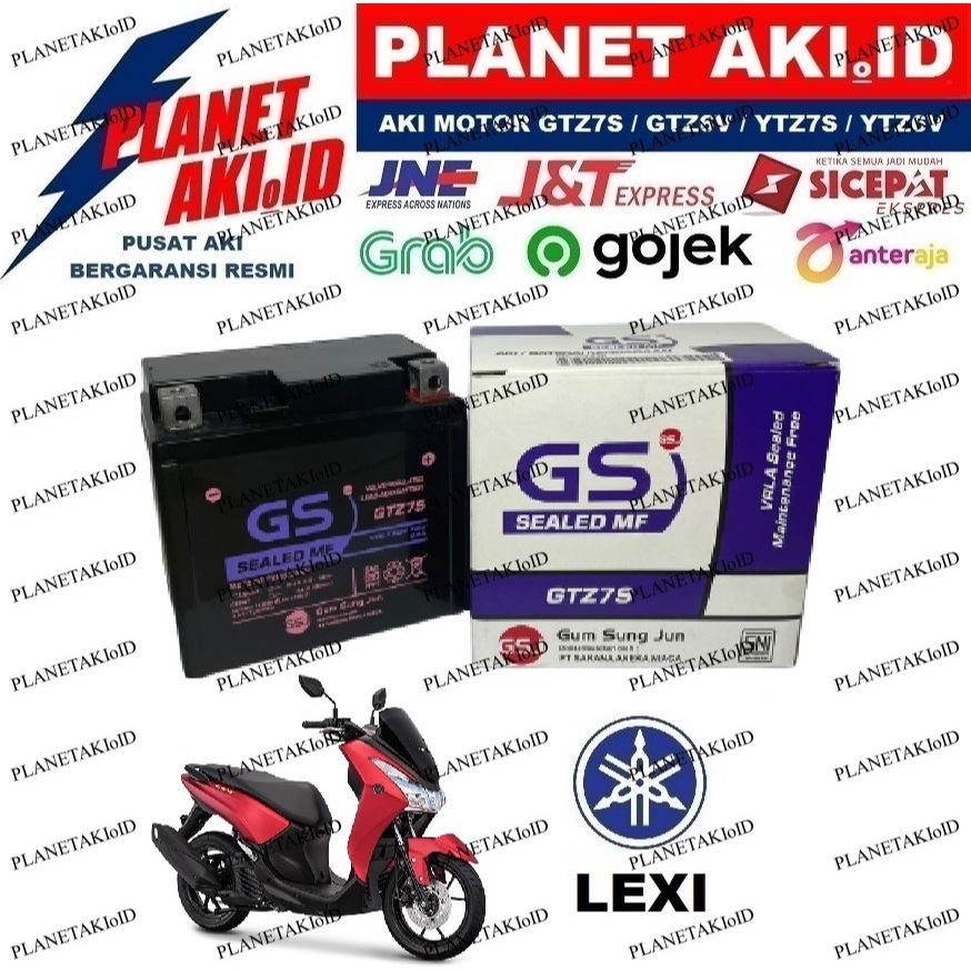 Jual Aki Motor Yamaha Lexi GTZ7S Accu Kering MF | Shopee Indonesia