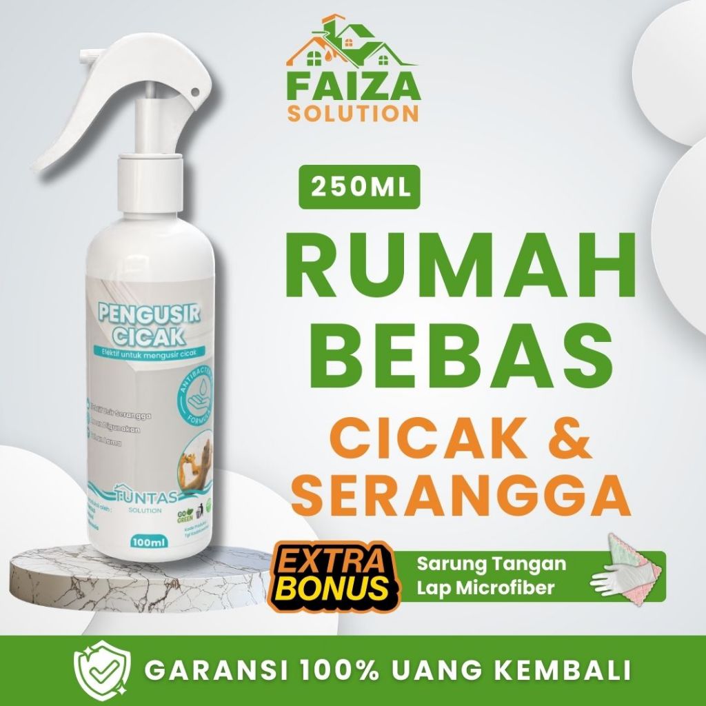 Jual TUNTAS Pembasmi Cicak Pengusir Cecak Dalam Ruangan 250ml | Shopee ...