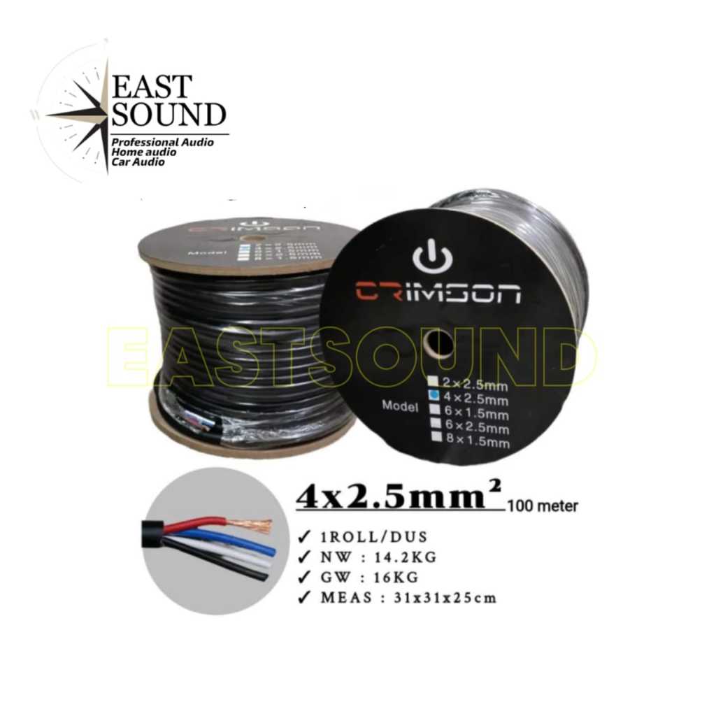 Jual CABLE SPK 4x2,5mm CRIMSON 100 METER | Shopee Indonesia
