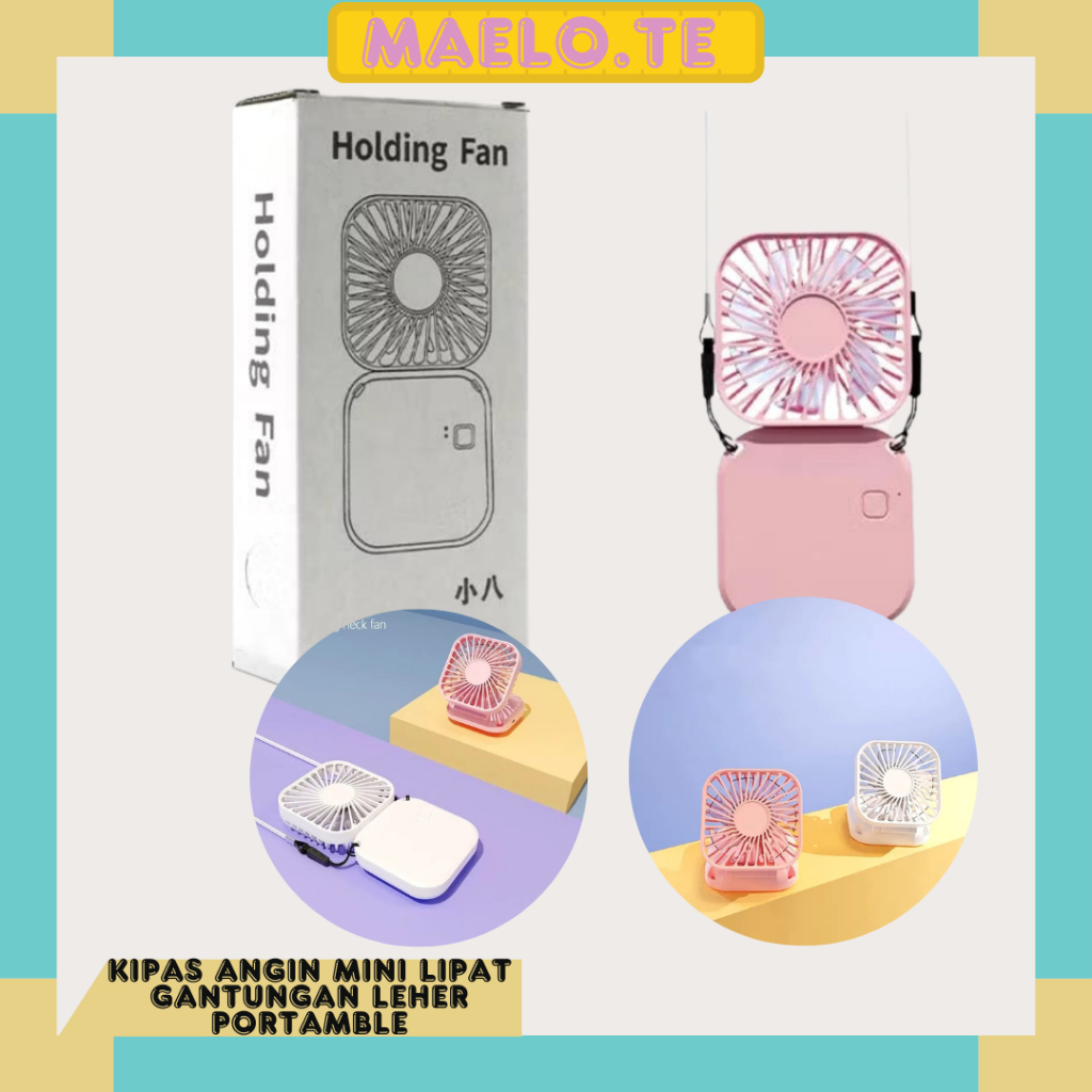 Jual Kipas Angin Mini Portable Model Gantung Leher 3-Speed Angin ...