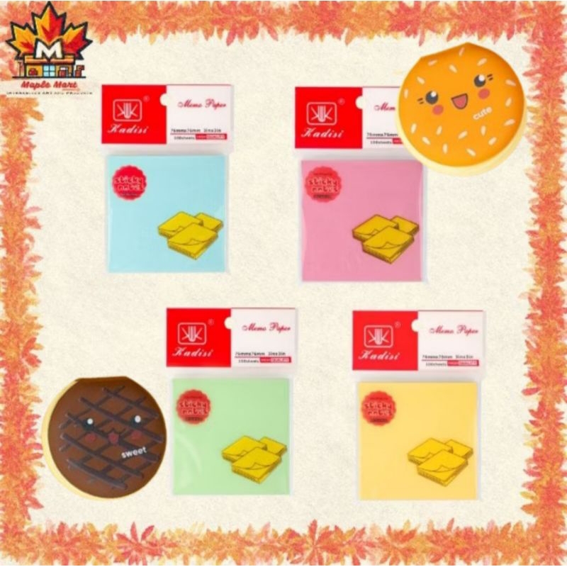 Jual Maple ATK - Sticky Notes Motif Polos Transparan / 4in1 Multi-Warna ...