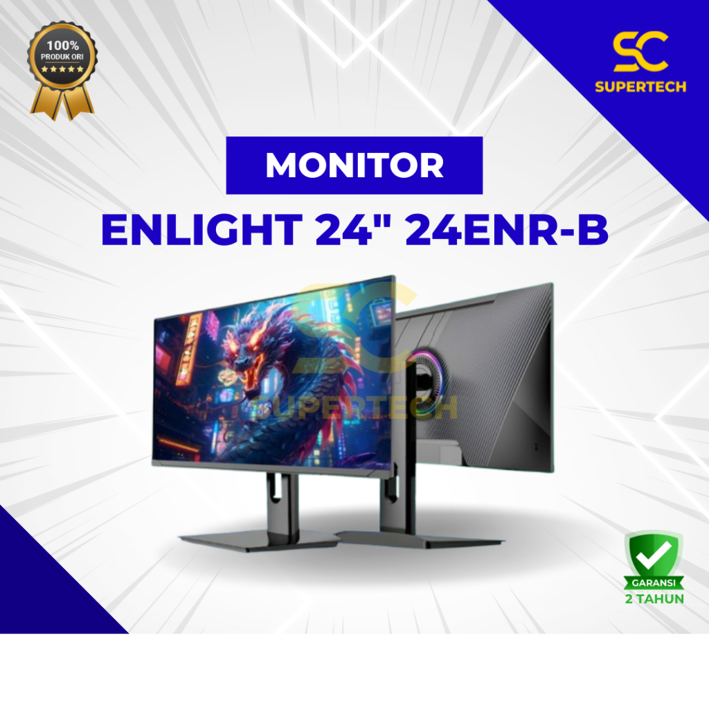Jual LED ENLIGHT 24" 24ENR-B (24 /IPS/FHD/180Hz/1ms/RGB BACKLIIGHT ...