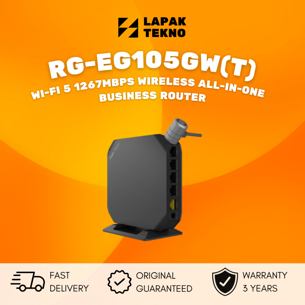 Jual RG-EG105GW(T) Ruijie Reyee Wi-Fi 5 1267Mbps Wireless Business Router | Shopee Indonesia