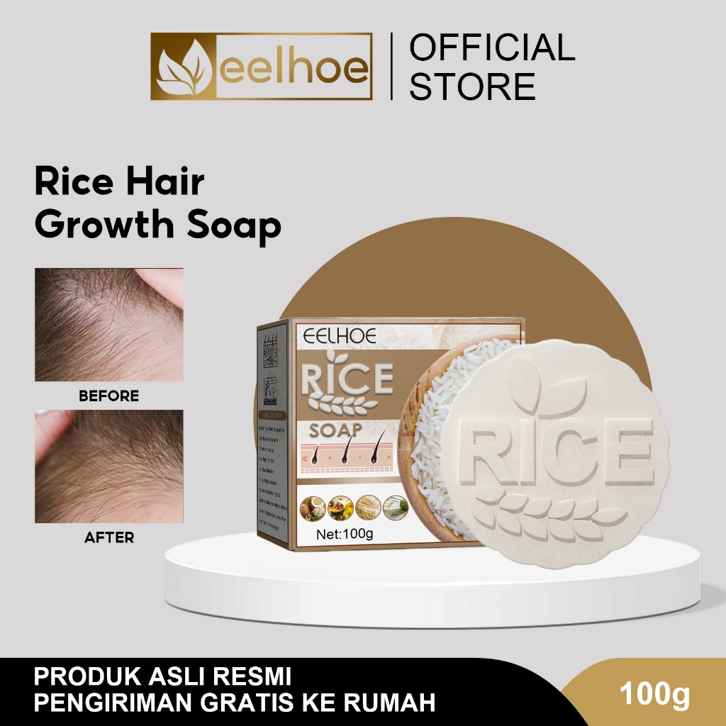 Jual EELHOE Rice Anti-Hair Loss Shampoo Soap100g Sabun Pertumbuhan ...