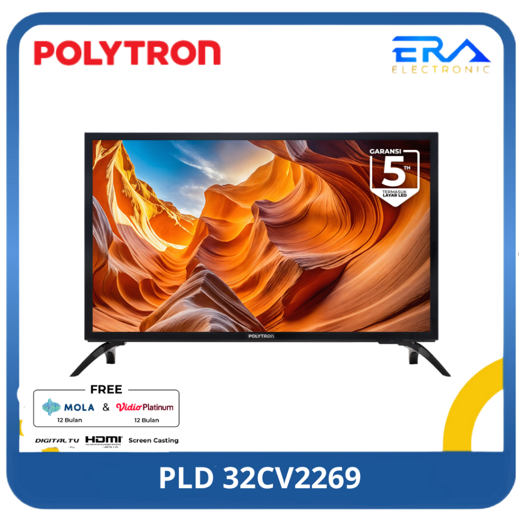 Jual LED Smart TV Lite Polytron 32CV1869 / 32CV2269 32 Inch Garansi Resmi | Shopee Indonesia