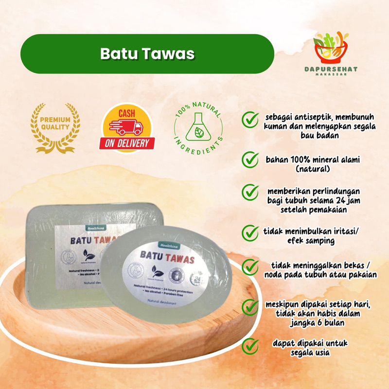 Jual COD Ready Makassar BATU DEODORAN DEODORANT CRYSTAL TAWAS SUPLIR ...