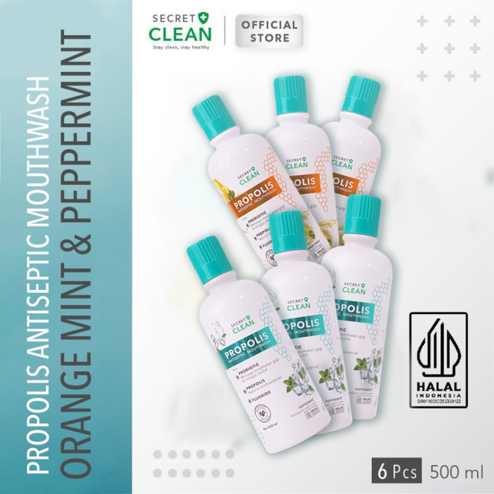 Jual SECRET CLEAN PROPOLIS ANTISEPTIC MOUTHWASH 500 ML | Shopee Indonesia