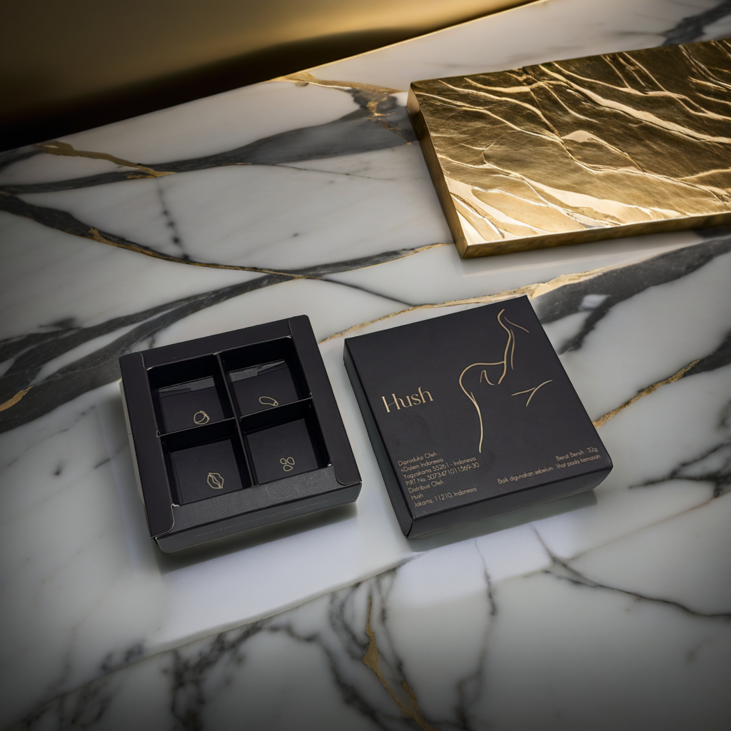 Jual Hush chocolate Dark Chocolate for couple 32 gram | Shopee Indonesia