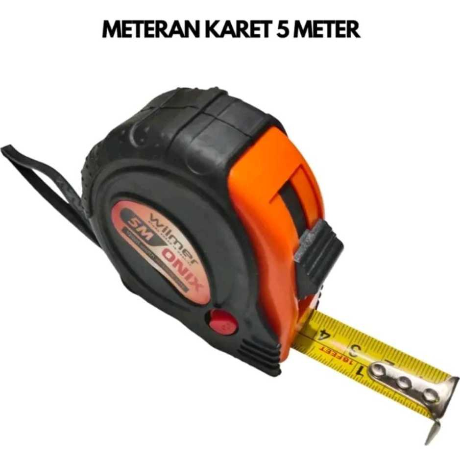 Jual Meteran Karet Meteran manual panjang 5 meter dan 7.5 meter Original Wilmer Meteran Murah ...