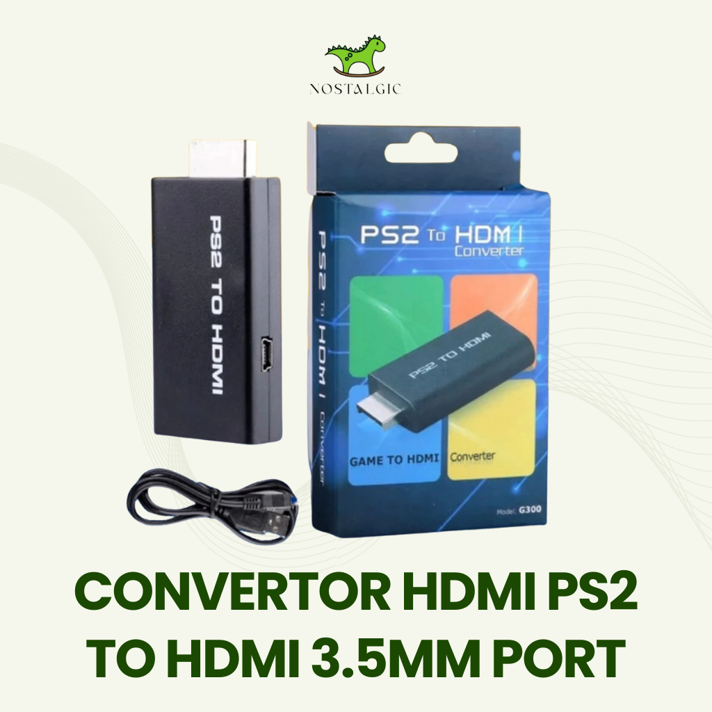 Jual Convertor HDMI Ps2 Ps3 Konverter HDMI Ps2 PS3 To Hdmi 3.5mm Port | Shopee Indonesia