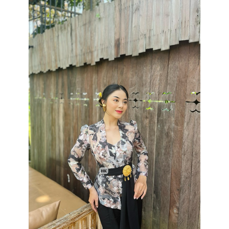 Jual Kebaya korean chif rumbai | Shopee Indonesia