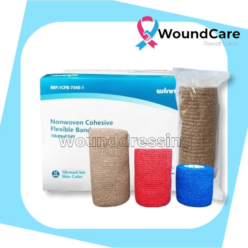 Jual Winner Cohesive Bandage Sejenis Elastomul Elasto One / Roll ...