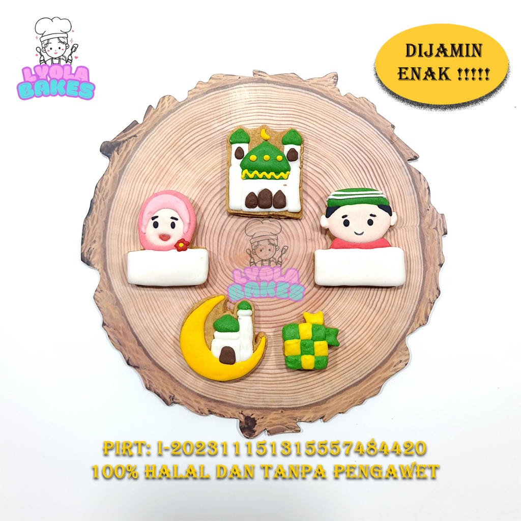 Jual Cookies Lebaran isi 10 pcs Cookie kukis idul fitri Halal | Shopee ...