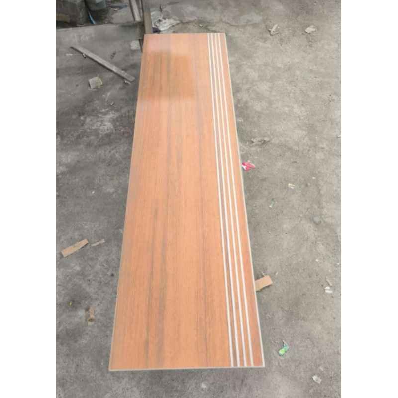 Jual granit pijakan anak tangga motif kayu mahogani wood 30x100 custom ...