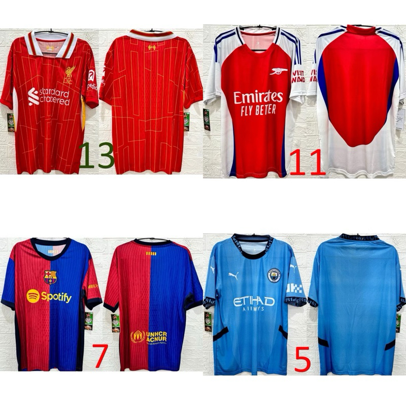 Jual Jersey bola dewasa klub eropa printing 2025 2024 Terbaru | Shopee ...