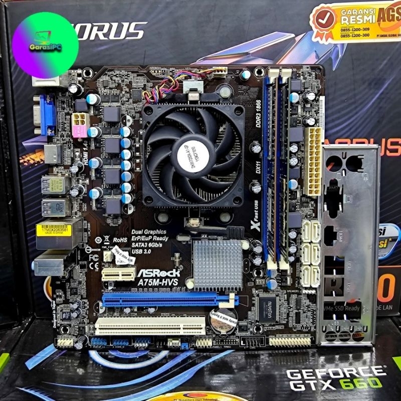 Jual Motherboard AMD ASRock FM1 Processor APU A4 3400 Memory RAM 8GB DDr3 | Shopee Indonesia