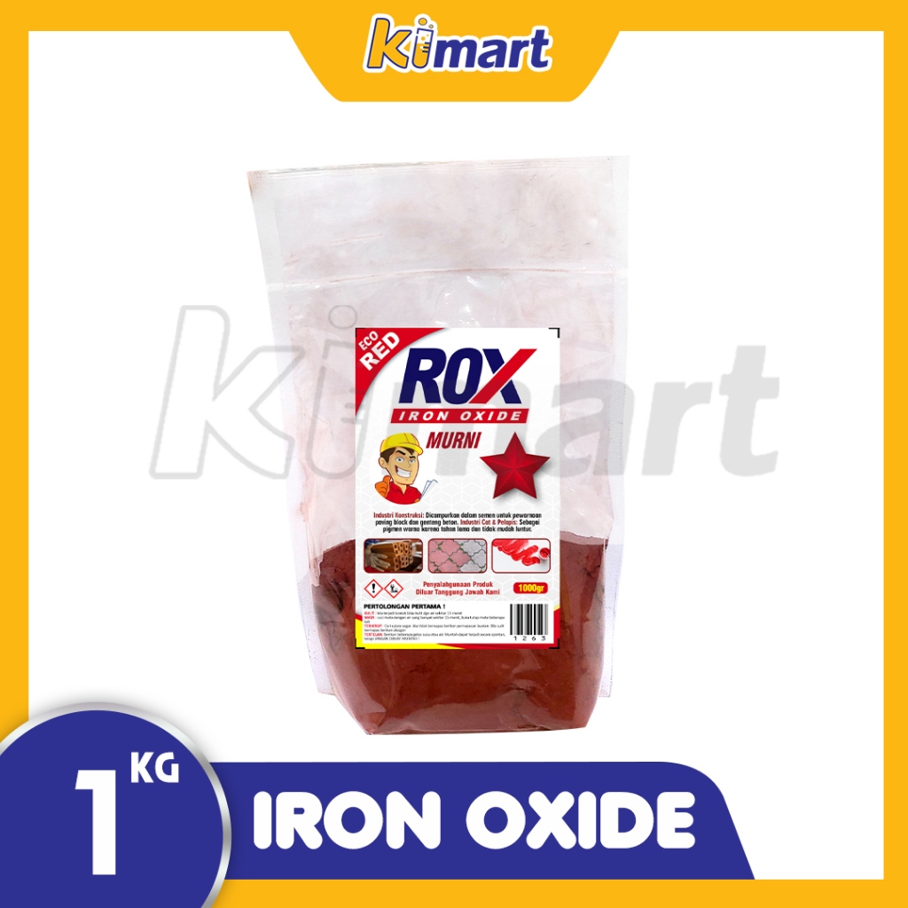 Jual Iron Oxide ROX Pewarna Iron Oxide Powder 1kg pigmen pewarna bata ...