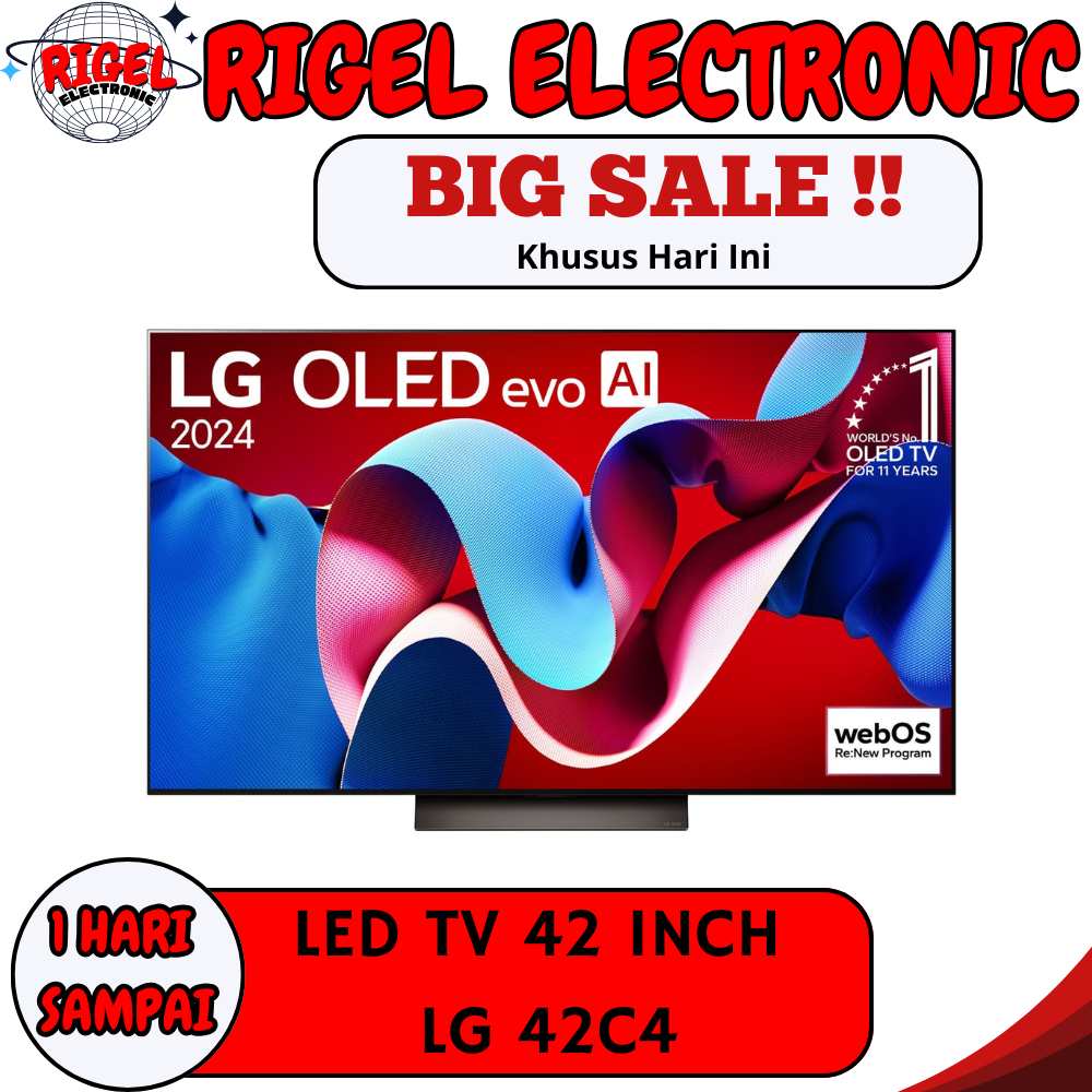 Jual LG 42C4 TV OLED EVO 42 INCH SMART TV DOLBY ATMOS 42C4PSA / 42C3 | Shopee Indonesia